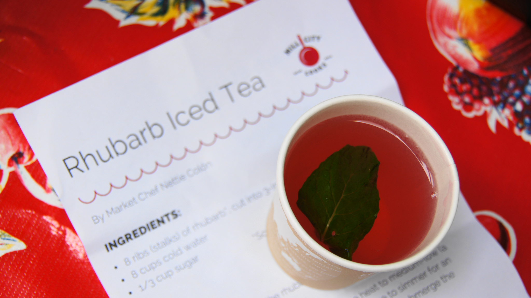 Rhubarb Iced Tea - Mill City Farmers Market